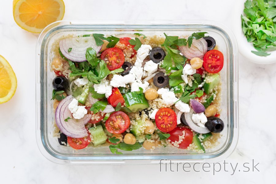 Grécky kuskusový šalát | fitrecepty.sk