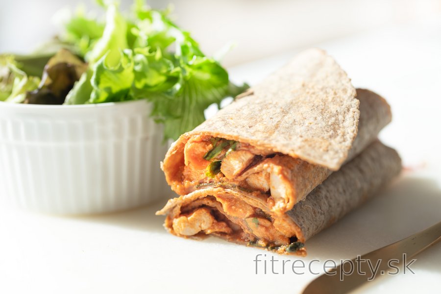 15 – minútový kurací chilli wrap | fitrecepty.sk